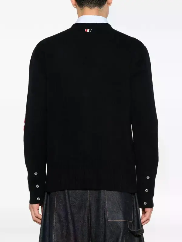Thom Browne 4-bar Cable-knit Cardigan