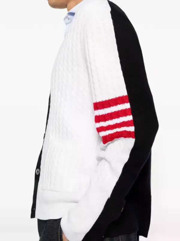 Thom Browne 4-bar Cable-knit Cardigan