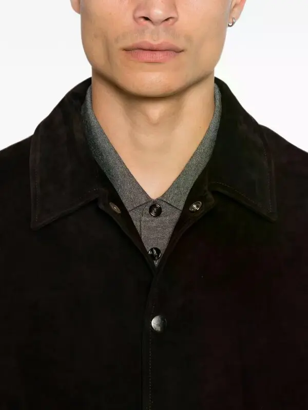 GIORGIO BRATO Suede Long-sleeves Jacket