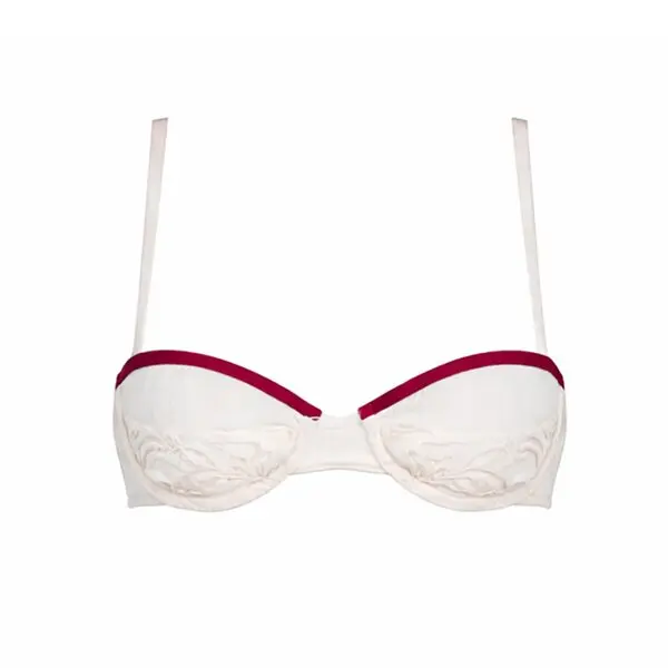 BELLETAGE SWIMWEAR White / Red The Sorbetta Underwire Bikini Top - White/red