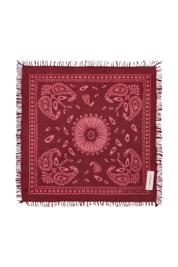 PURSCHOEN Maxi Bandana Scarf Bordo-deep Rose - Red