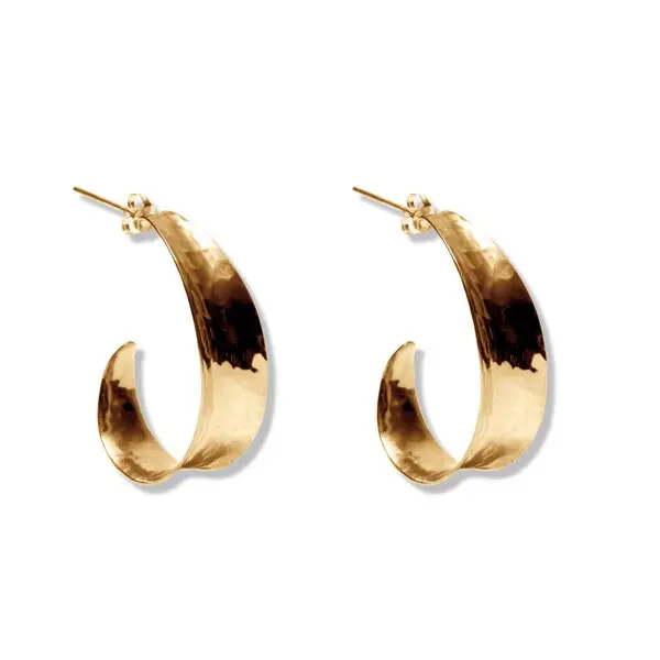 Argento Vivo Isla Hoop - Silver