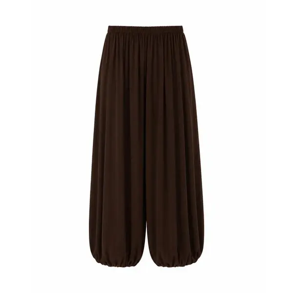 Carmen Says Bruna Jersey Balloon Pants - Brown