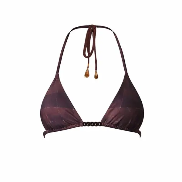 BELLETAGE SWIMWEAR The Isla Bikini Top - Brown