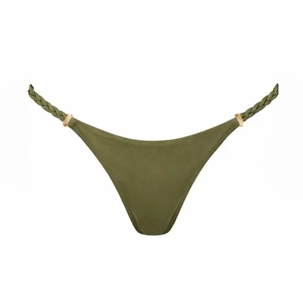 BELLETAGE SWIMWEAR The Tie Strap Bottom - Green