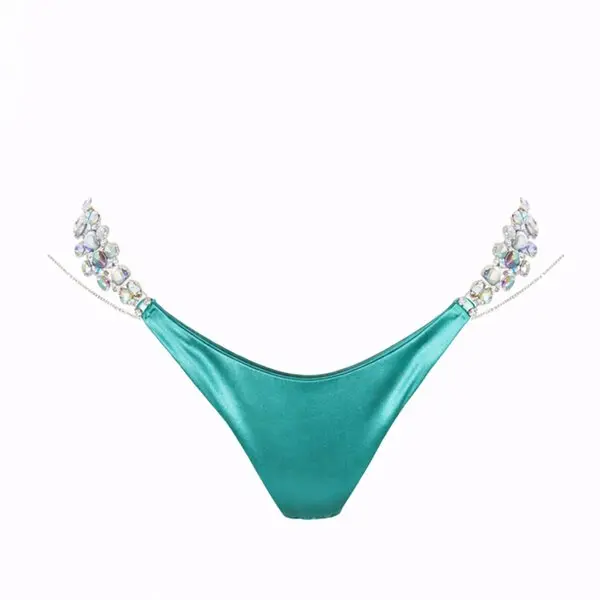 BELLETAGE SWIMWEAR The Emerald Bikini Bottom - Green
