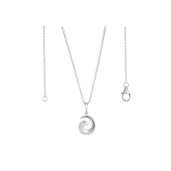 LUCY QUARTERMAINE Elet Swirl Pendant - Silver