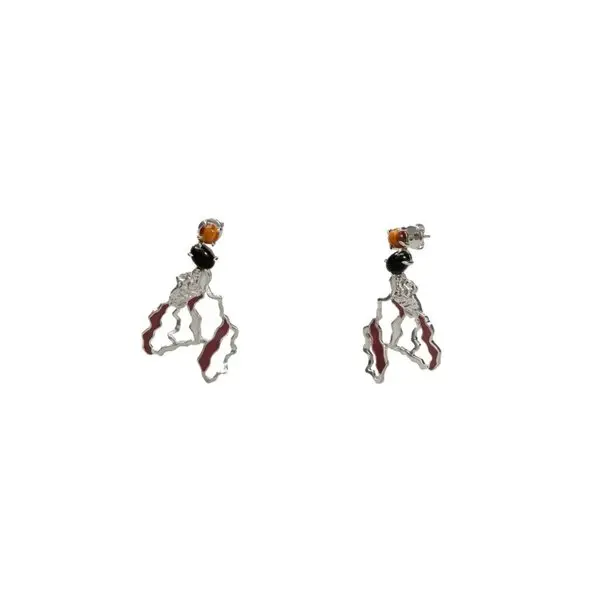 ONI Root Veil Earrings - Silver