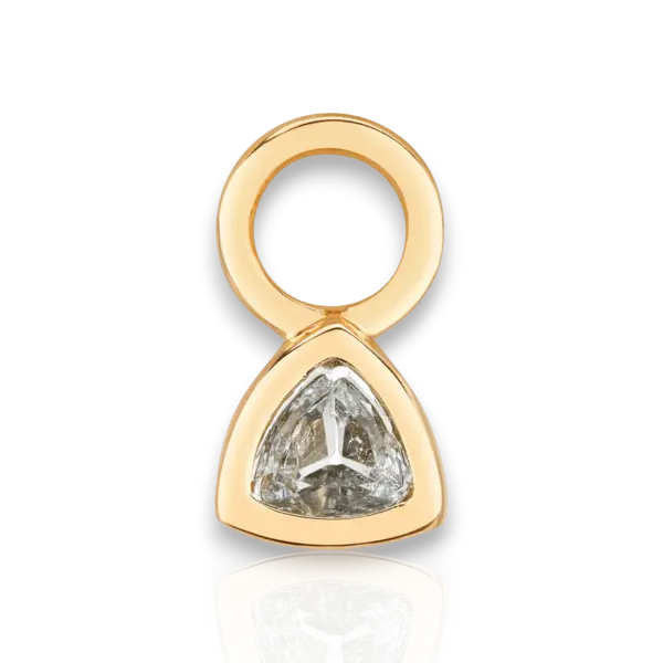 HILLARY ALEXANDRIA Ever Gold Topaz Earring Charm - Blue