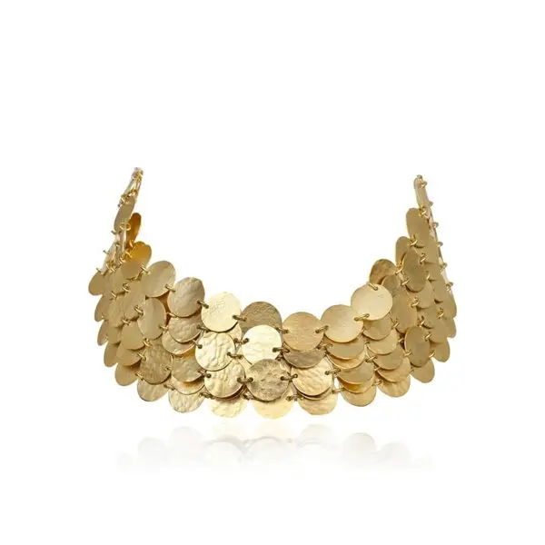 MERAKI BY RASHMI BAJAJ Hammered Coin Layered Necklace - Gold
