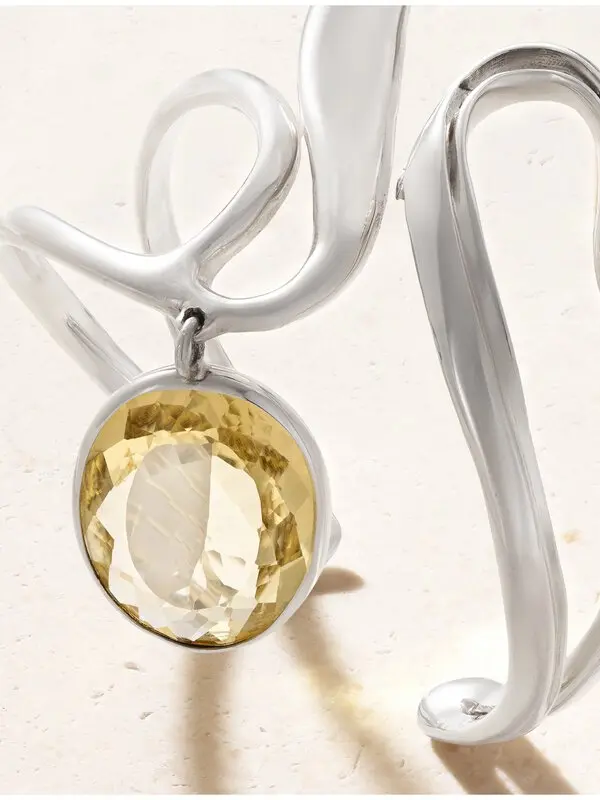 Juju Vera Lula Sterling And Citrine Cuff