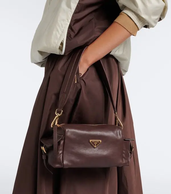 Prada Explore Small Leather Shoulder Bag