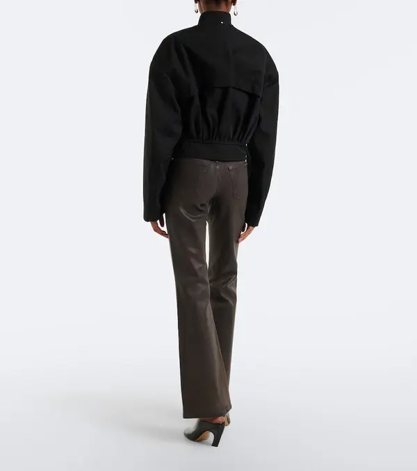 7 For All Mankind The Leggy Bootcut Coated Jeans