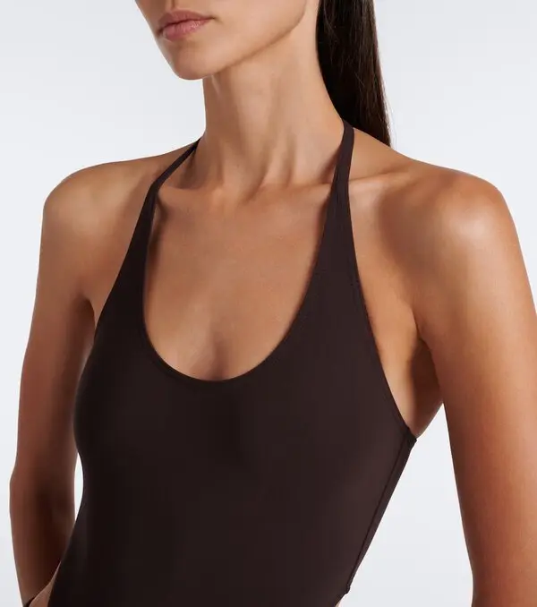 Alaïa Draped Halterneck Swimsuit