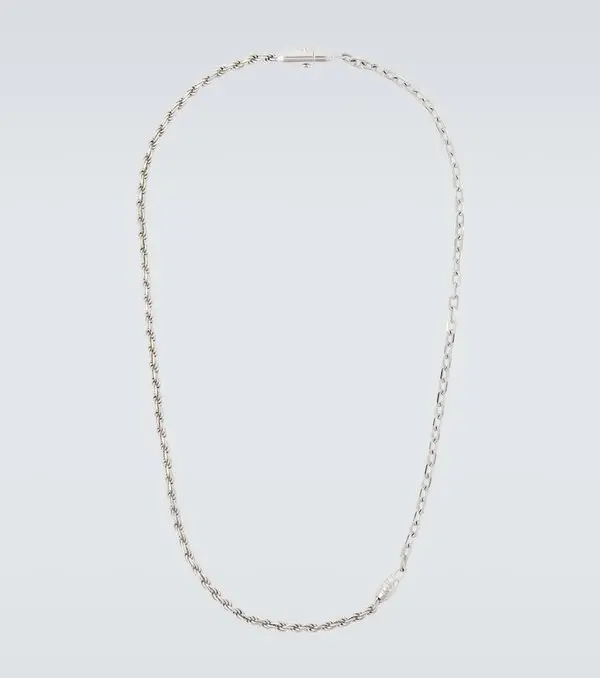 Bottega Veneta Sterling Chain Necklace - Silver