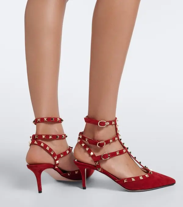 Valentino Garavani Rockstud Suede Pumps