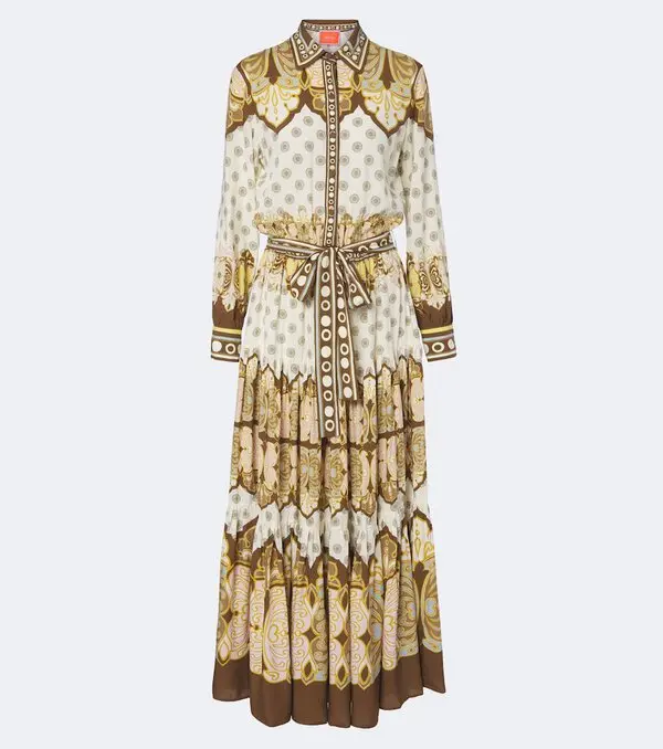 La DoubleJ Bellini Printed Voile Shirt Dress - Multicoloured