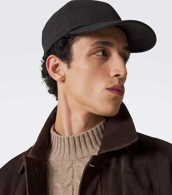 Agnona Wool Baseball Cap