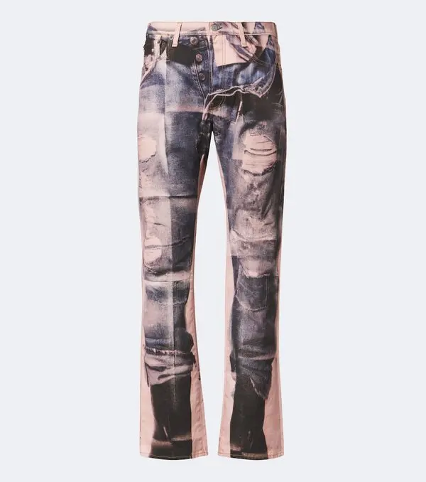 Acne Studios 1996 Trompe-l'oil Straight Jeans - Multicoloured