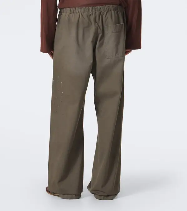 Acne Studios Cotton Twill Wide-leg Pants