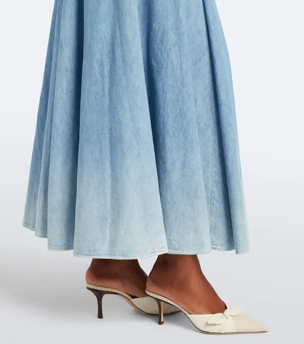 Ralph Lauren Peyton Denim Maxi Shirt Dress