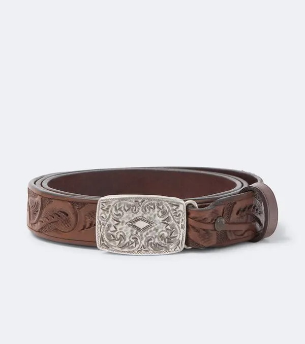 Ralph Lauren Coleman Leather Belt - Brown