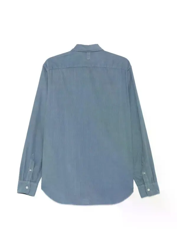 Canali Corduroy-texture Long-sleeve Shirt