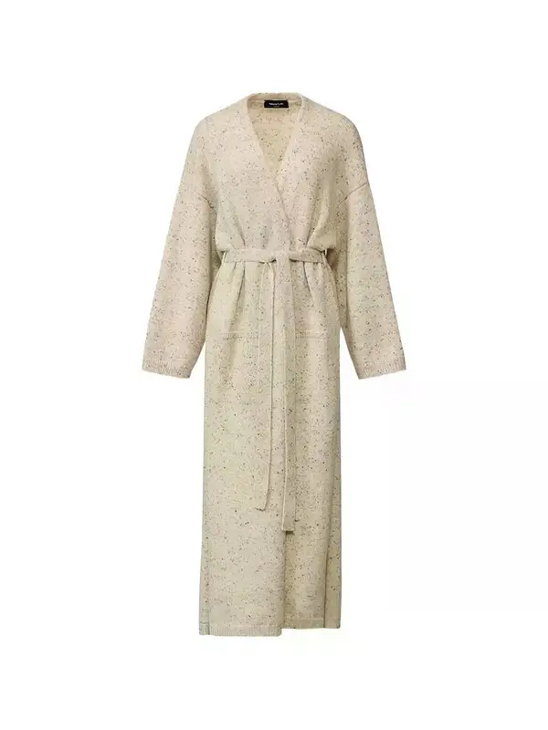 Fabiana Filippi Donegal Belted Flecked Cardigan - Neutrals