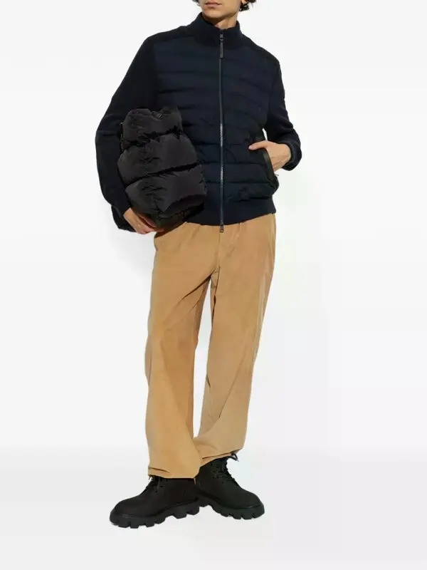 Moncler Quilted Panelled Sweater