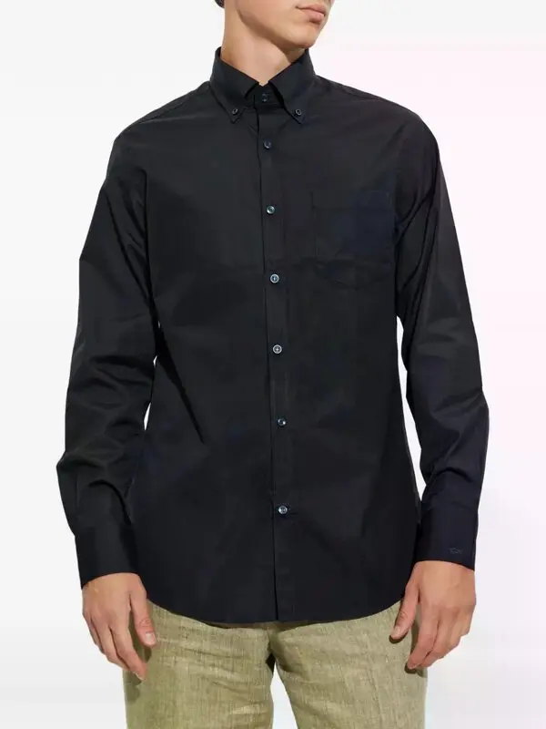 Paul & Shark Button-down Chest-pocket Shirt - Black