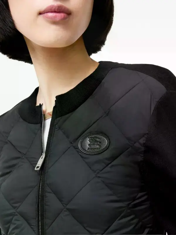 Burberry Quilted Nylon And Wool Jacket