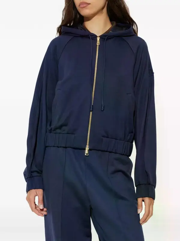 Moncler Logo-patch Zip-up Hoodie