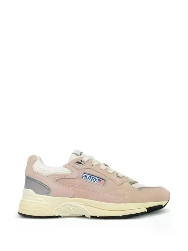 AUTRY Hyperway Panelled Lace-up Sneakers - Pink
