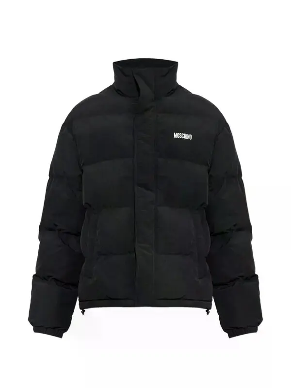 Moschino X Smiley Quilted Puffer Jacket - Black