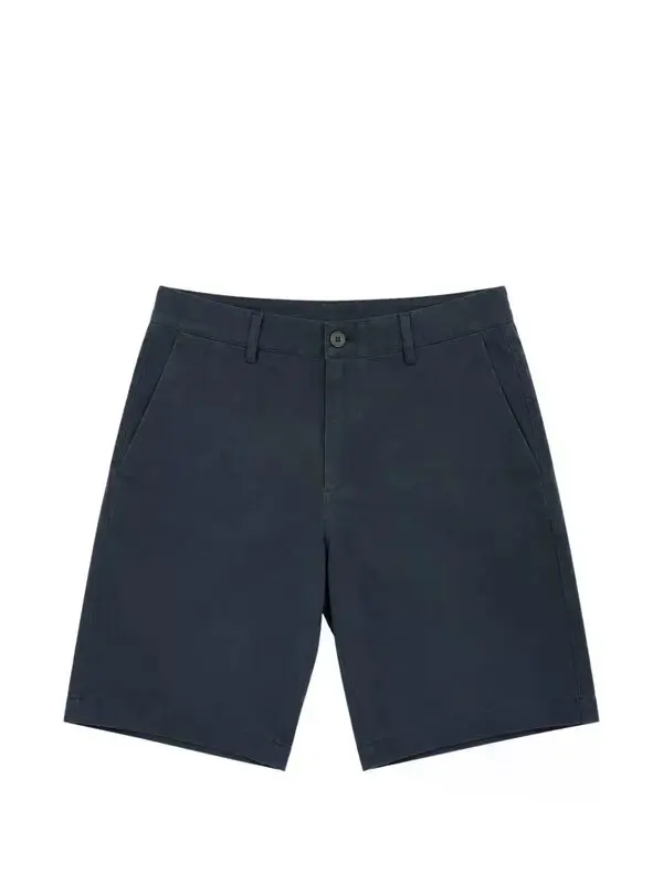 Seventy Gabardine Cotton Chino Shorts - Blue