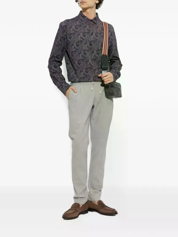Etro Paisley-print Long-sleeve Shirt - Blue