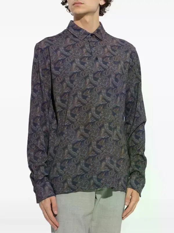 Etro Paisley-print Long-sleeve Shirt