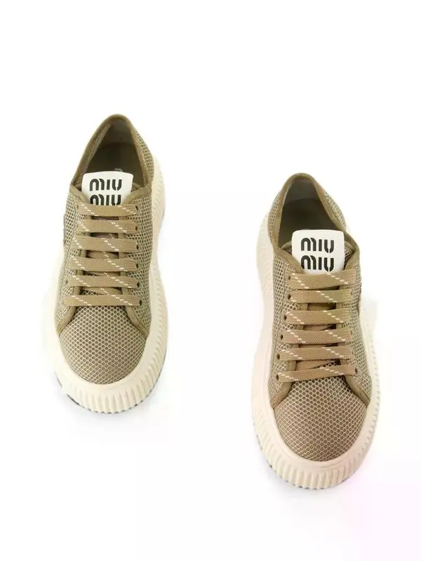 Miu Miu Mesh Platform Sneakers
