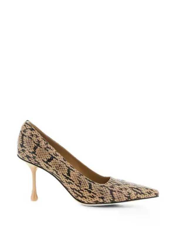 JIMMY CHOO Ixia Snake-effect Pumps - Neutrals