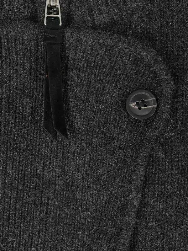 Isabel Marant Étoile Asymmetric Zip-fastening Cardigan - Grey