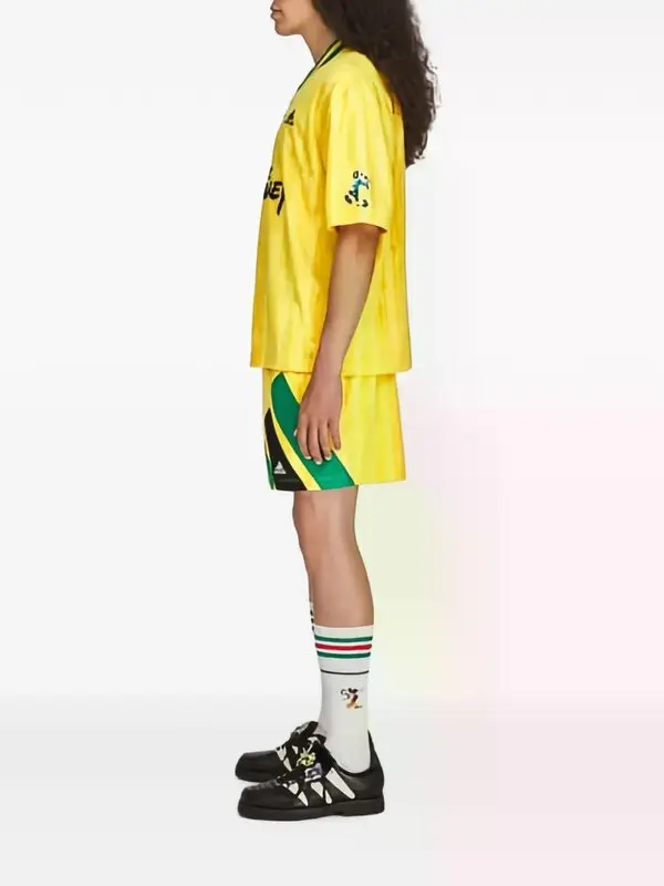 Adidas X Disney X Brain Dead Patterned-jacquard Track Shorts