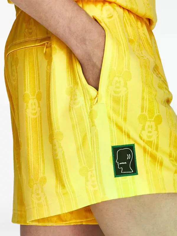 Adidas X Disney X Brain Dead Patterned-jacquard Track Shorts