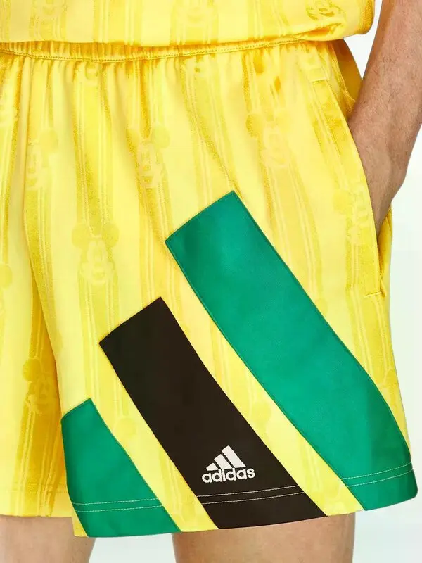 Adidas X Disney X Brain Dead Patterned-jacquard Track Shorts