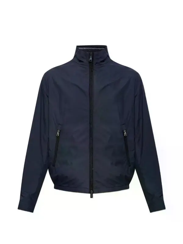 Paul & Shark Logo-plaque High-neck Jacket - Blue
