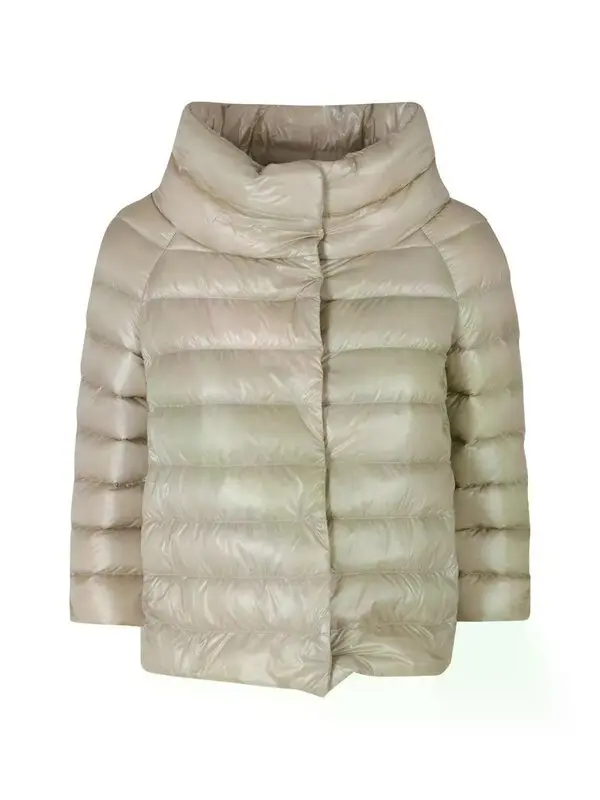 Herno Sofia Quilted High-neck Jacket - Neutrals