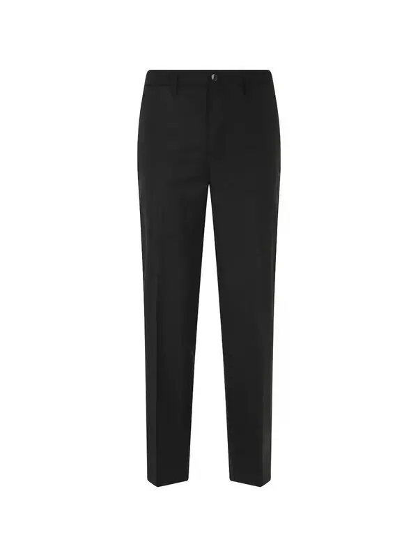 BRIGLIA 1949 Pressed-crease Tailored Trousers - Black