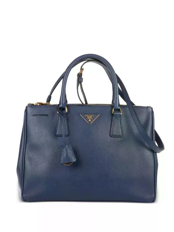 Prada Galleria Double-zip Tote Bag - Blue