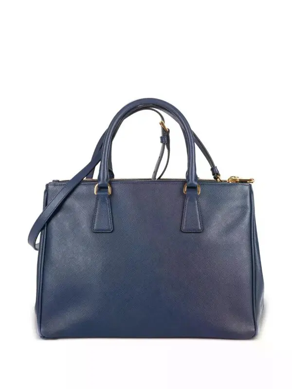 Prada Galleria Double-zip Tote Bag - Blue