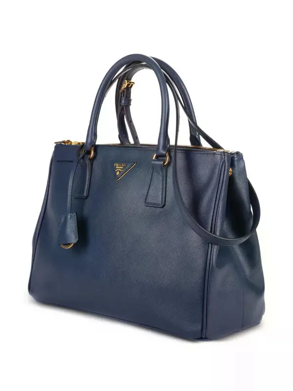 Prada Galleria Double-zip Tote Bag - Blue