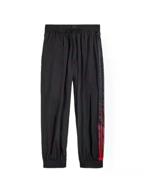 Y3 Gradient-stripe Drawstring Track Pants - Black